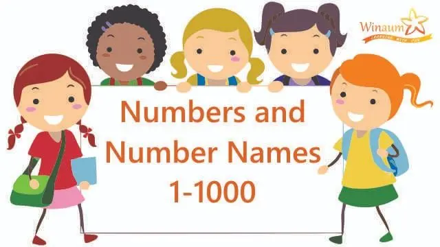 Number Names 1 to 1000 | Learn Counting & Numbers in English- Winaum ...
